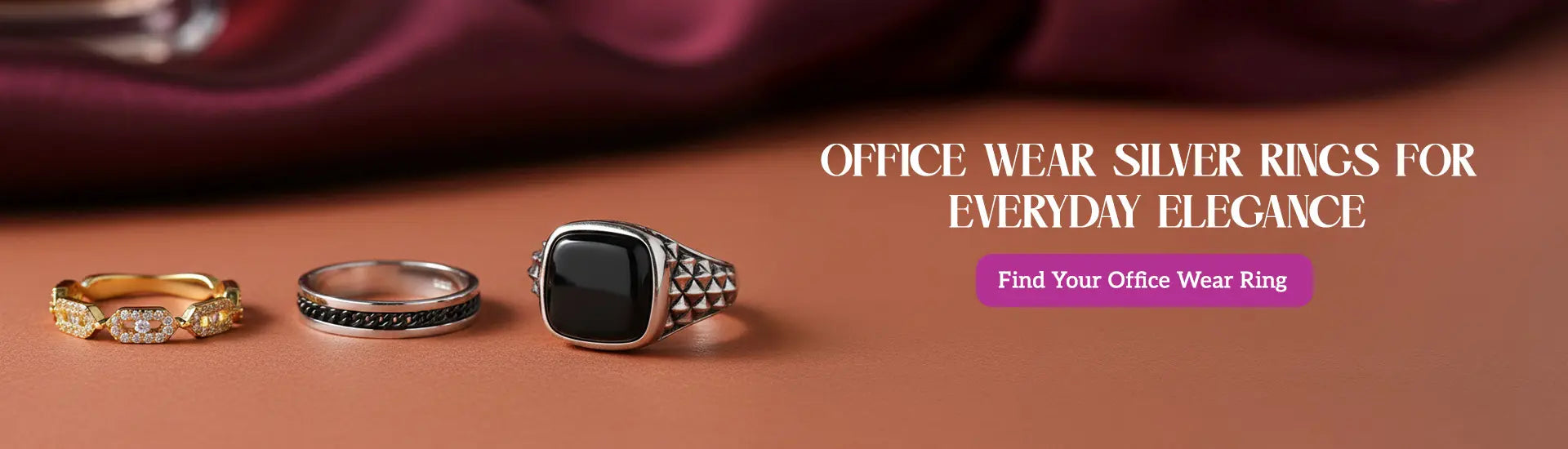 Elegant Office wear 925 Sterling Silver Rings | Vendi