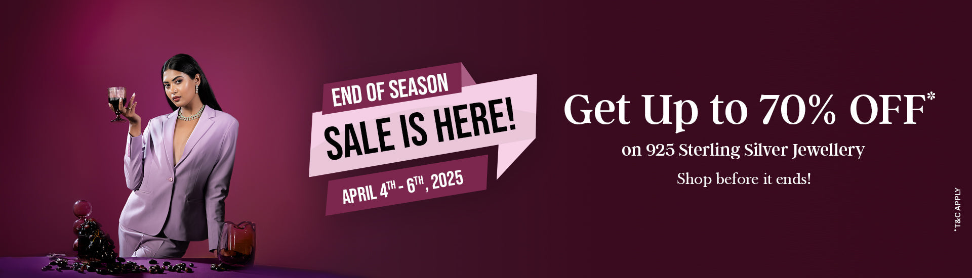 End of Season Sale 2025 – Up to 70% Off on Silver Jewellery – Vendi